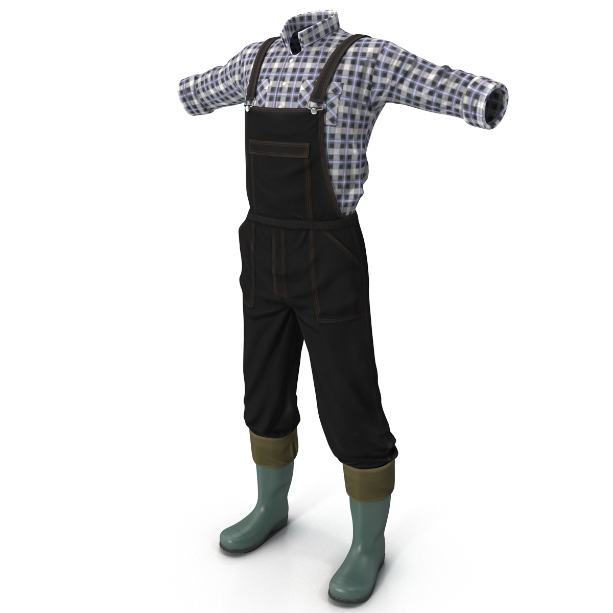 farmer clothes 3d model