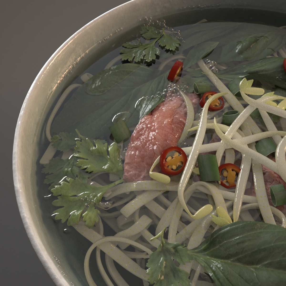 3d model vietnamese soup