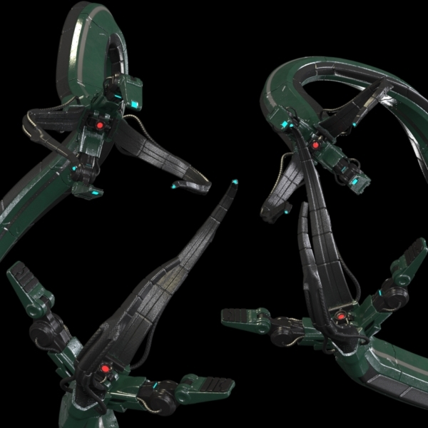 3ds max robotic tentacle