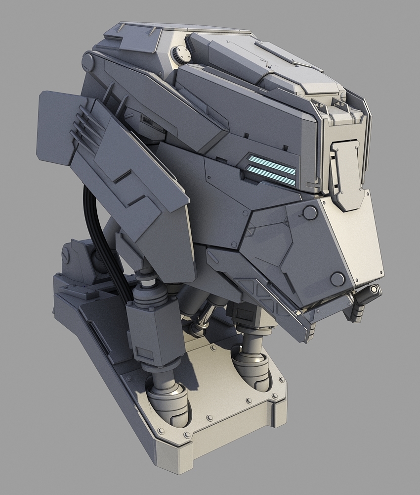 robot head 3d model