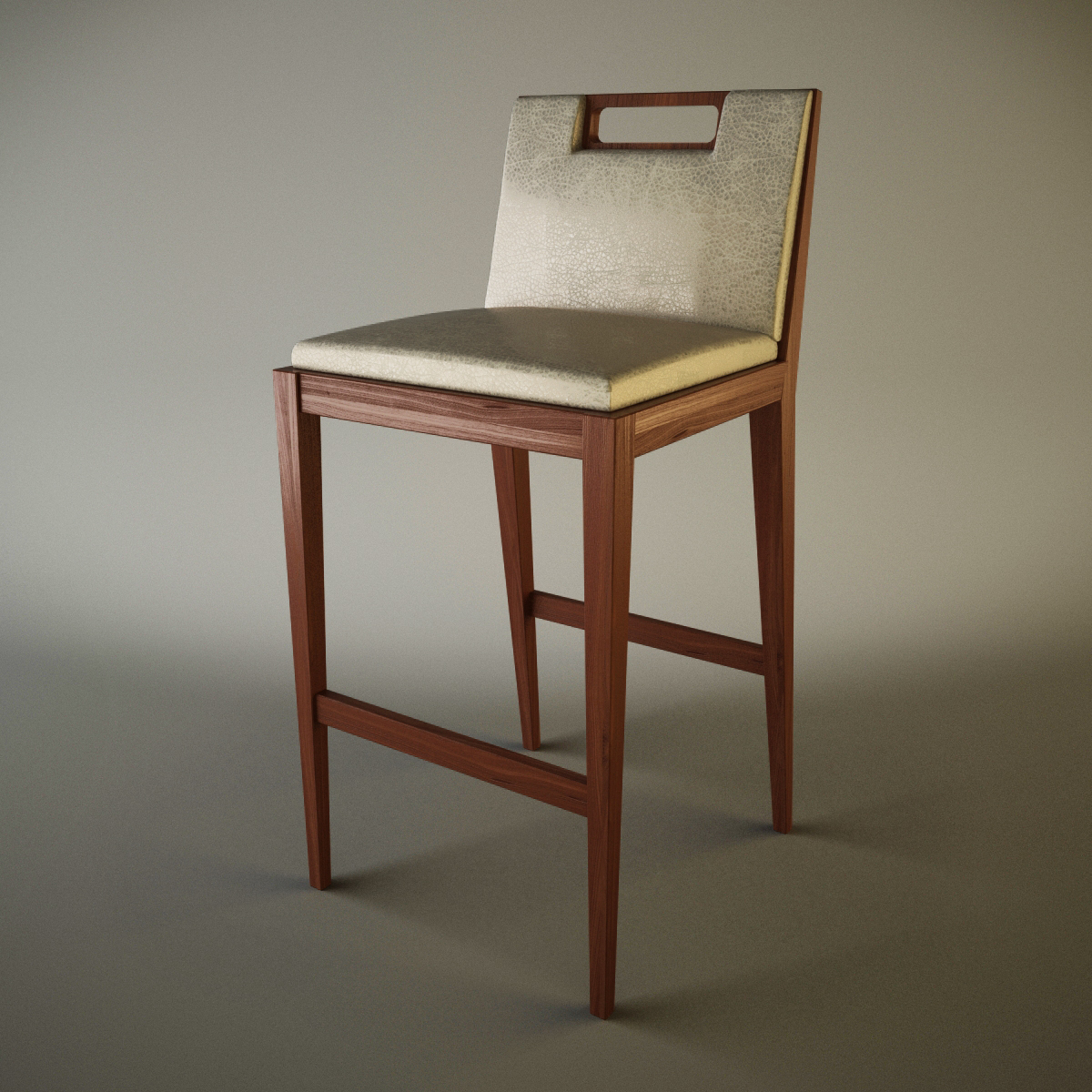 3d designer bar stool model