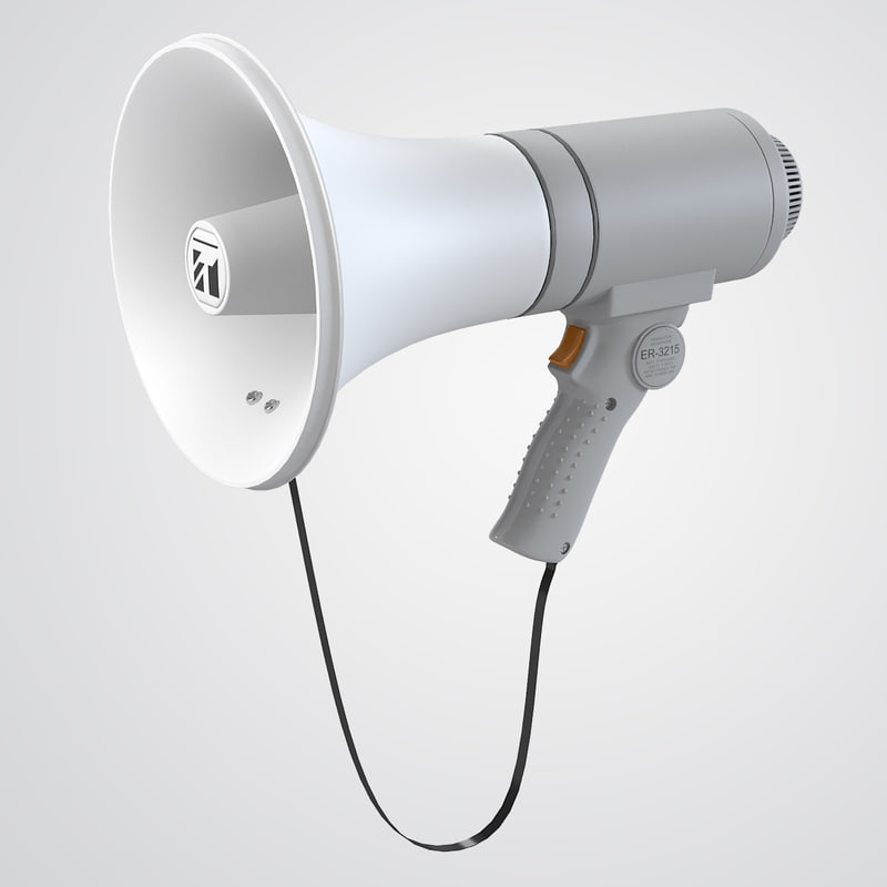 electric megaphone speaker 3ds