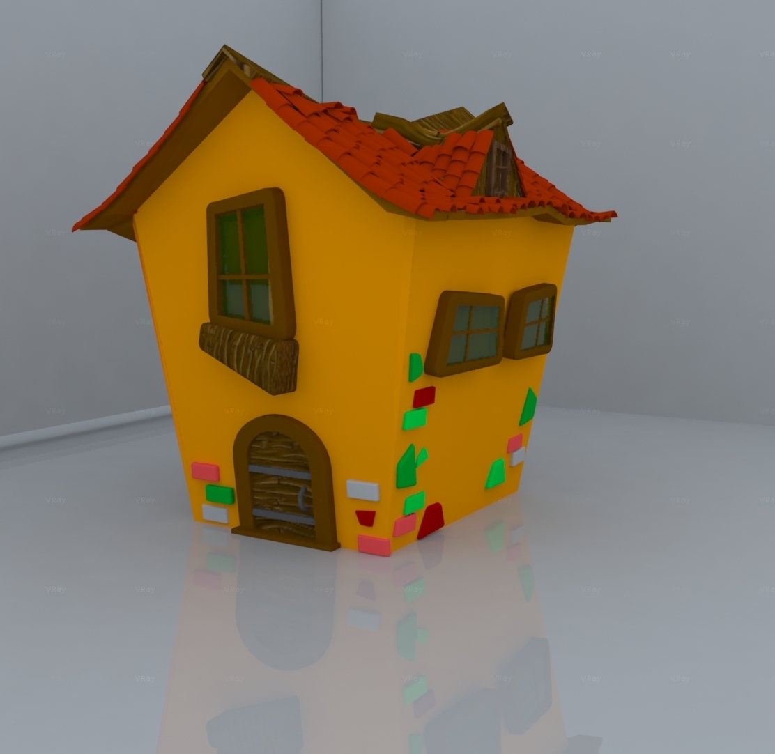 3d cartoon house model