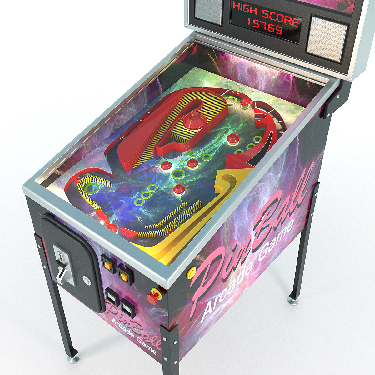 3d pinball arcade model