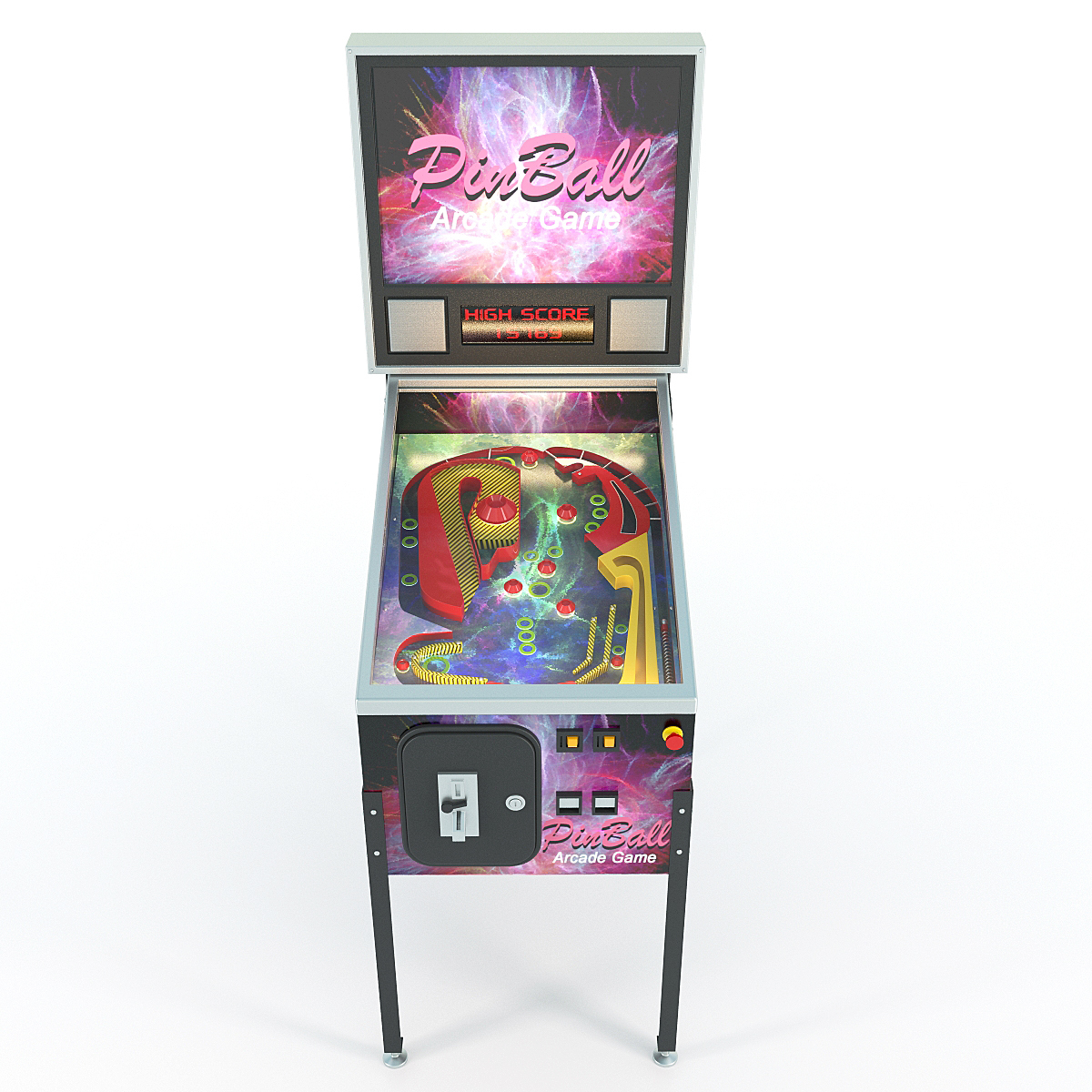 3d pinball arcade model