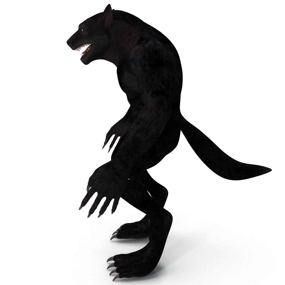 3d werewolf rigged model