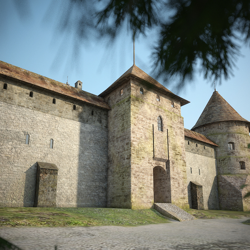 3ds max medieval castle
