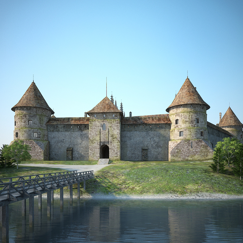3ds max medieval castle