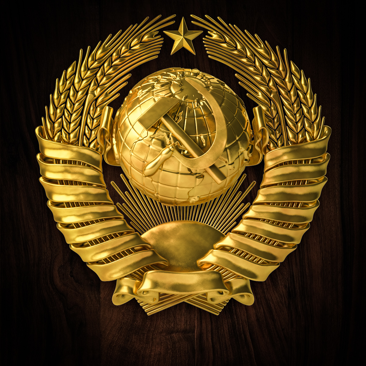 state emblem soviet c4d