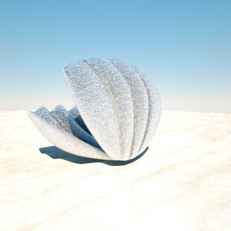 3d model clam shell
