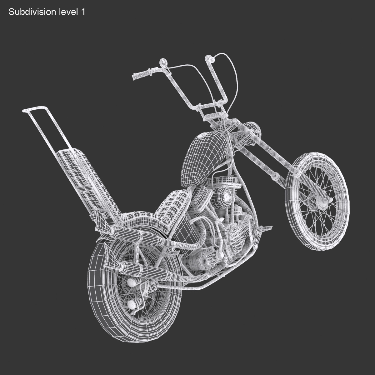 easy rider motorcycle 3d model