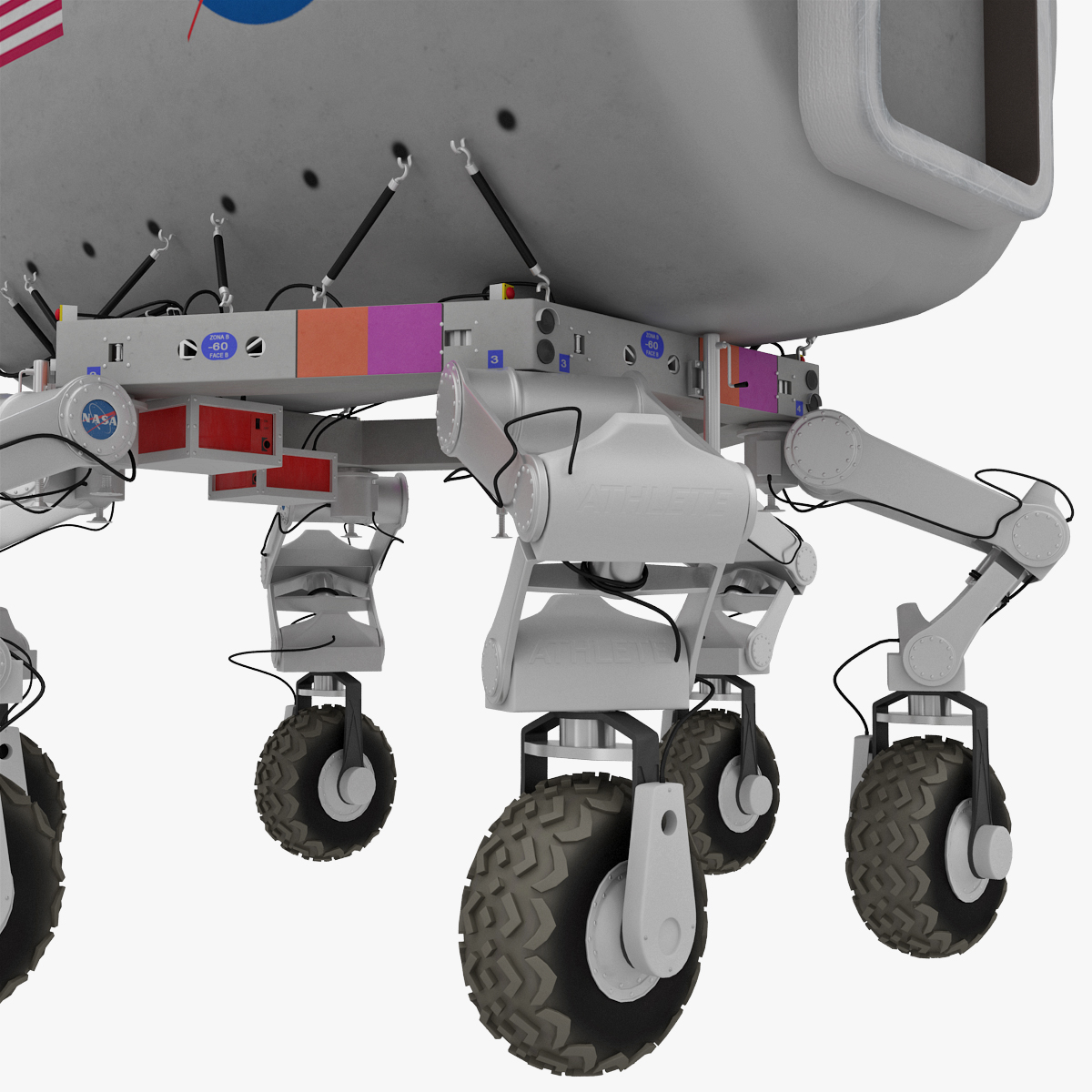 3d max nasa athlete robotic lunar rover