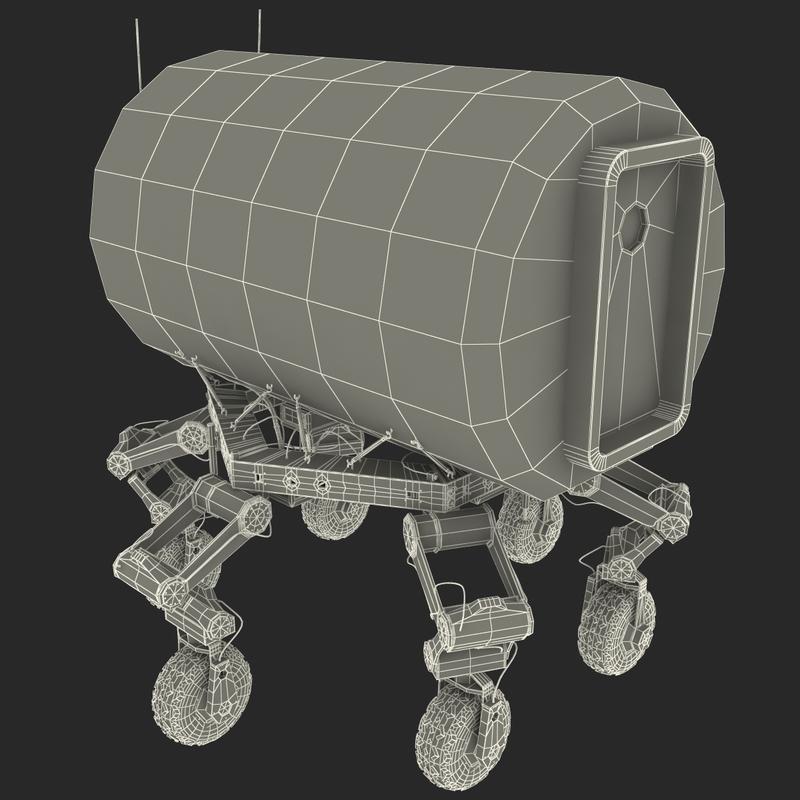 3d max nasa athlete robotic lunar rover