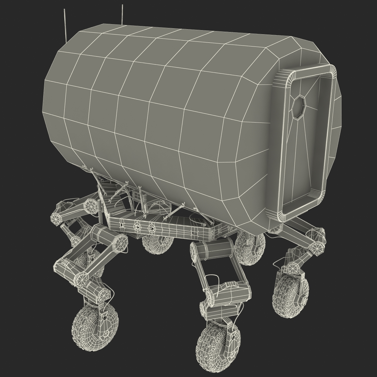 3d max nasa athlete robotic lunar rover