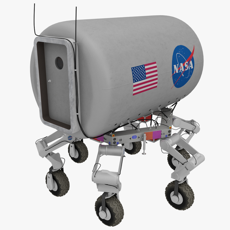 3d max nasa athlete robotic lunar rover