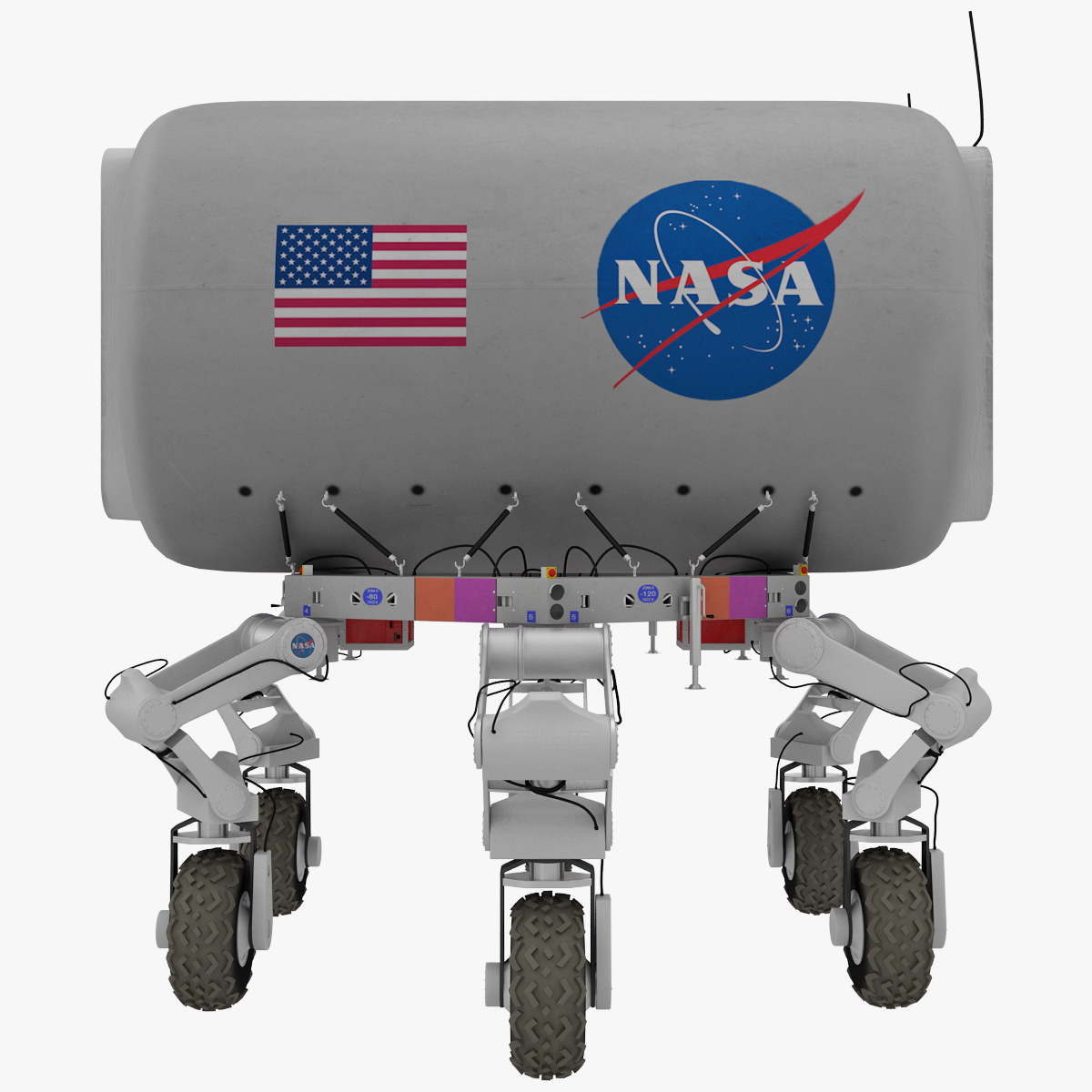 3d max nasa athlete robotic lunar rover