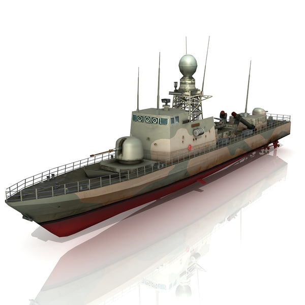 lurssen tnc 45 camouflage 3d model