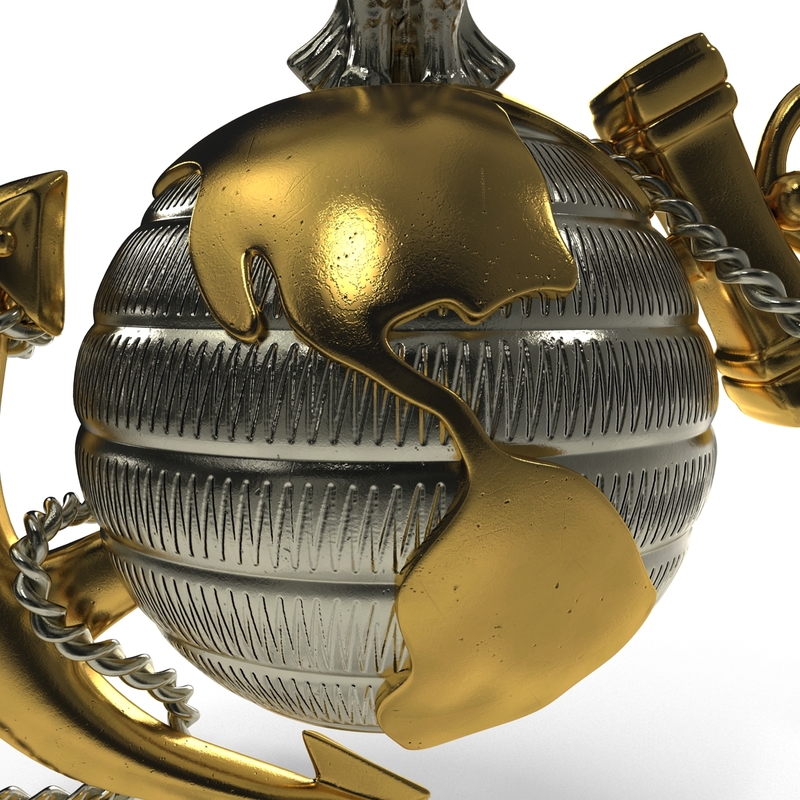 usmc emblem 3d model
