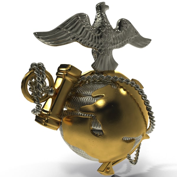 usmc emblem 3d model