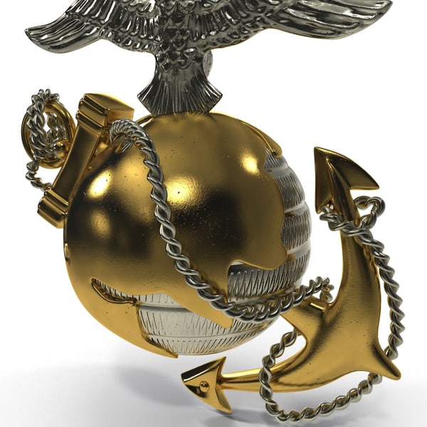 usmc emblem 3d model