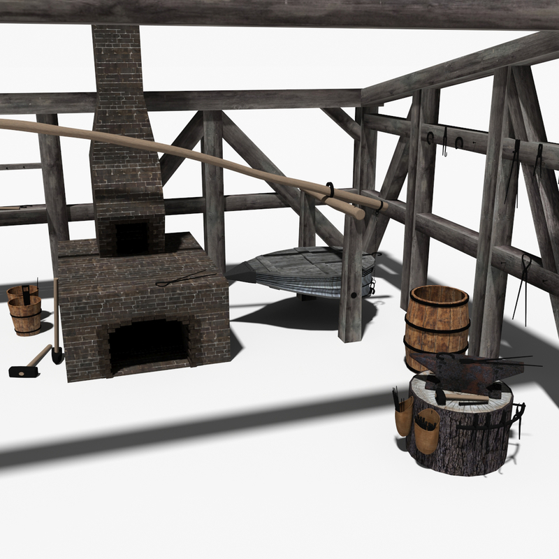 medieval smithy max
