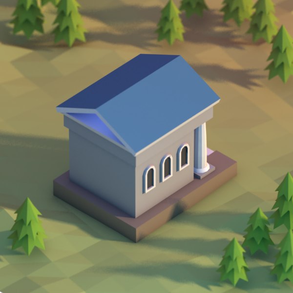 classical building 3d model
