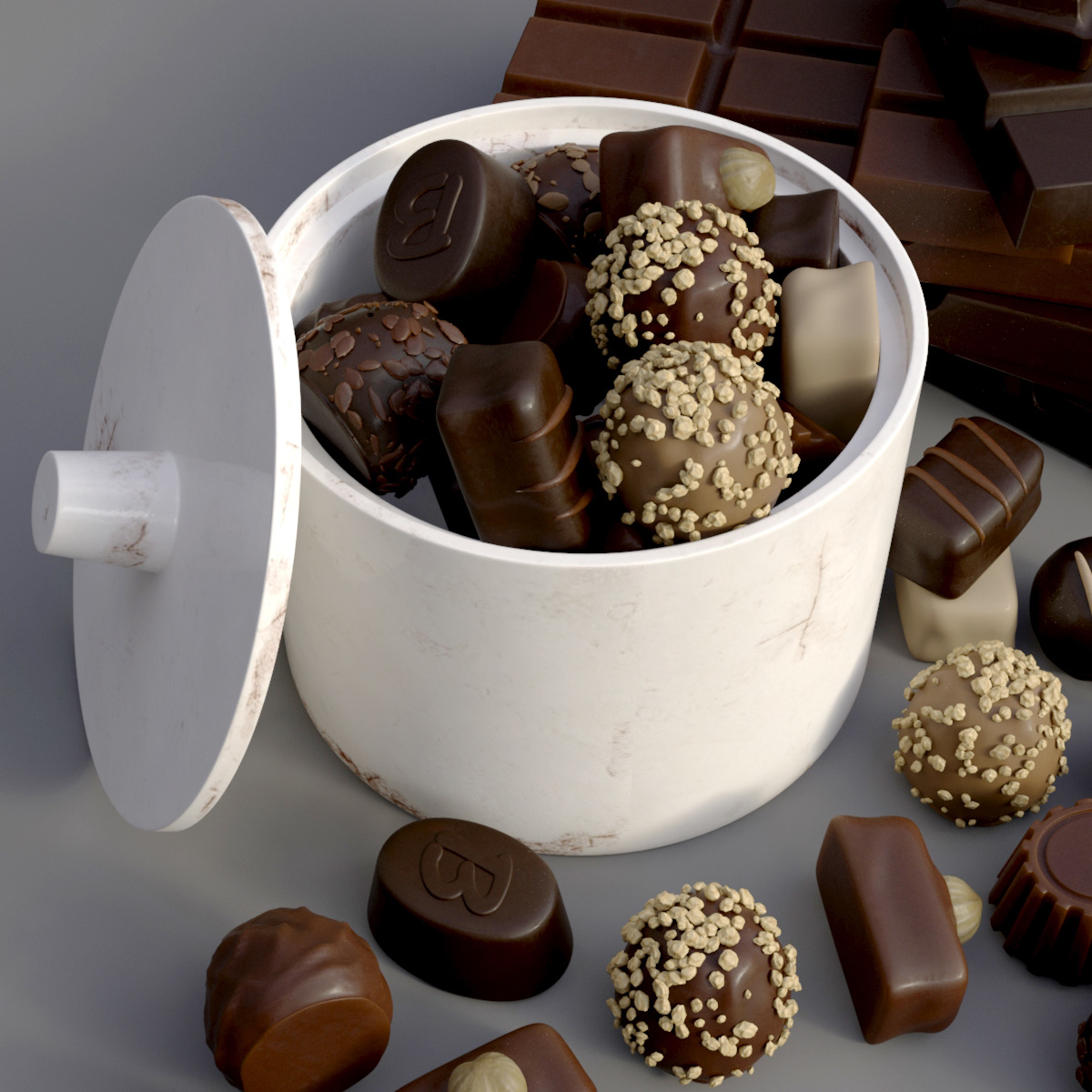 sweets caramel 3d model