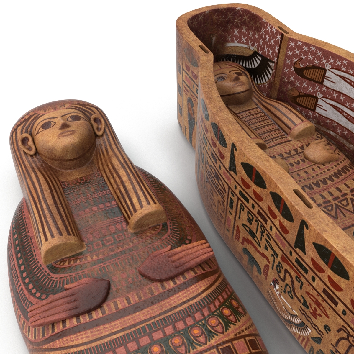 3d egyptian sarcophagus