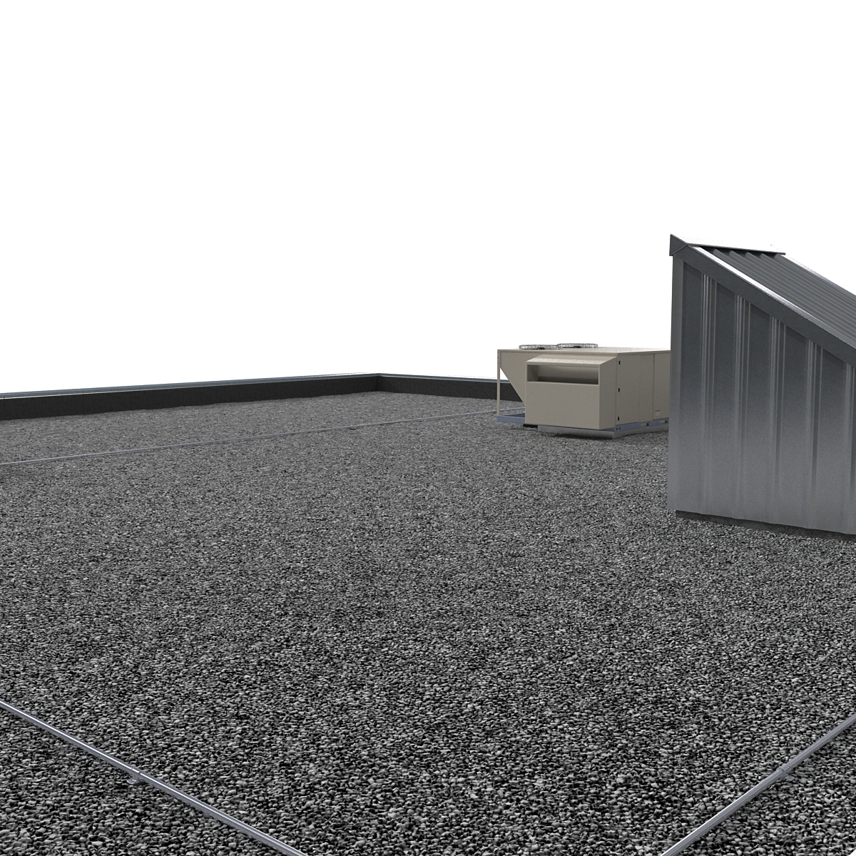 3d rooftop roof model