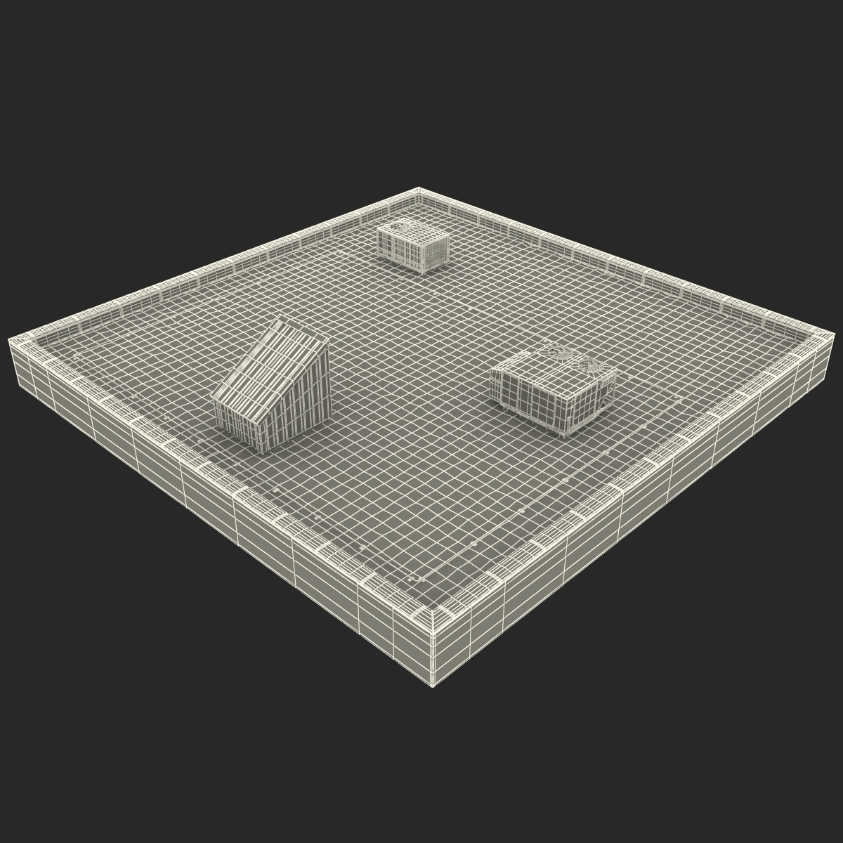 3d rooftop roof model