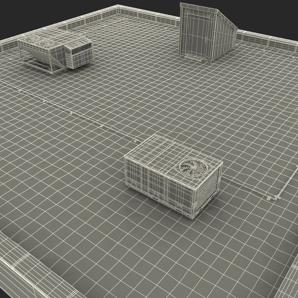 3d rooftop roof model