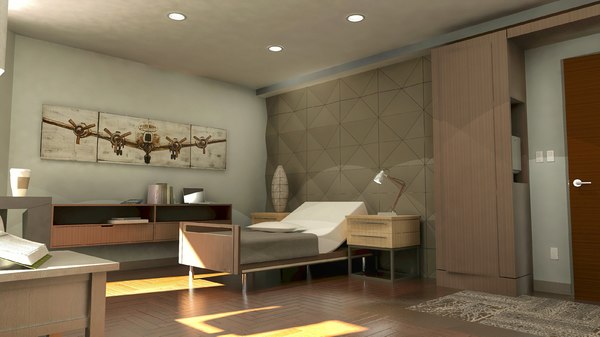 medical rooms 3d model