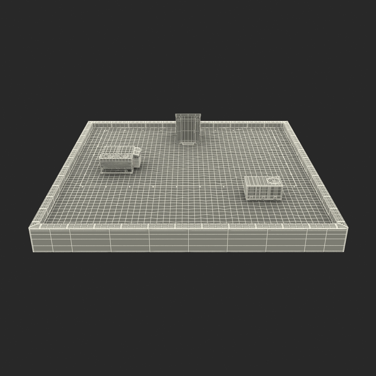 3d rooftop roof model