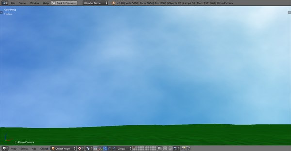 plains landscape 3d model