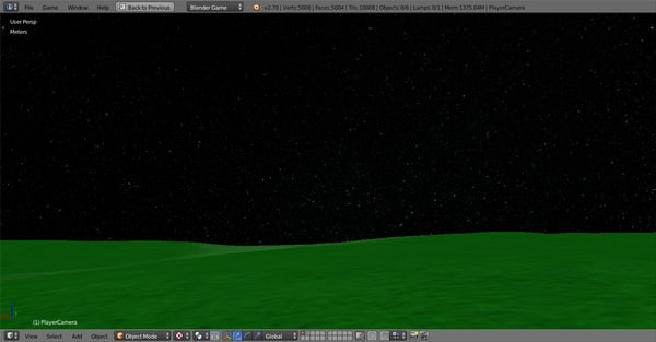 plains landscape 3d model