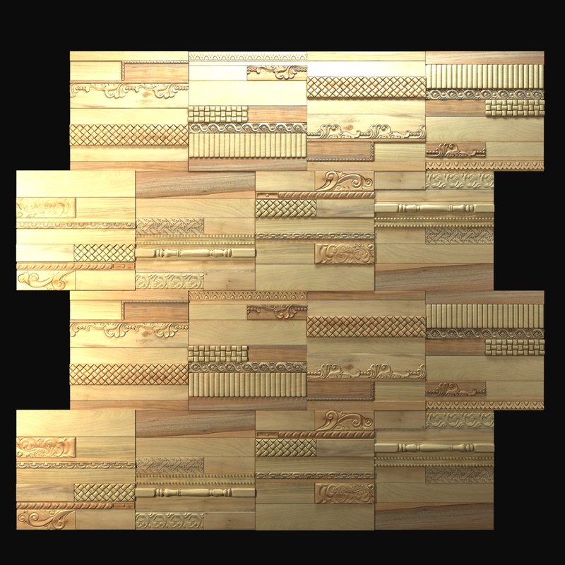 3d wall tiles model