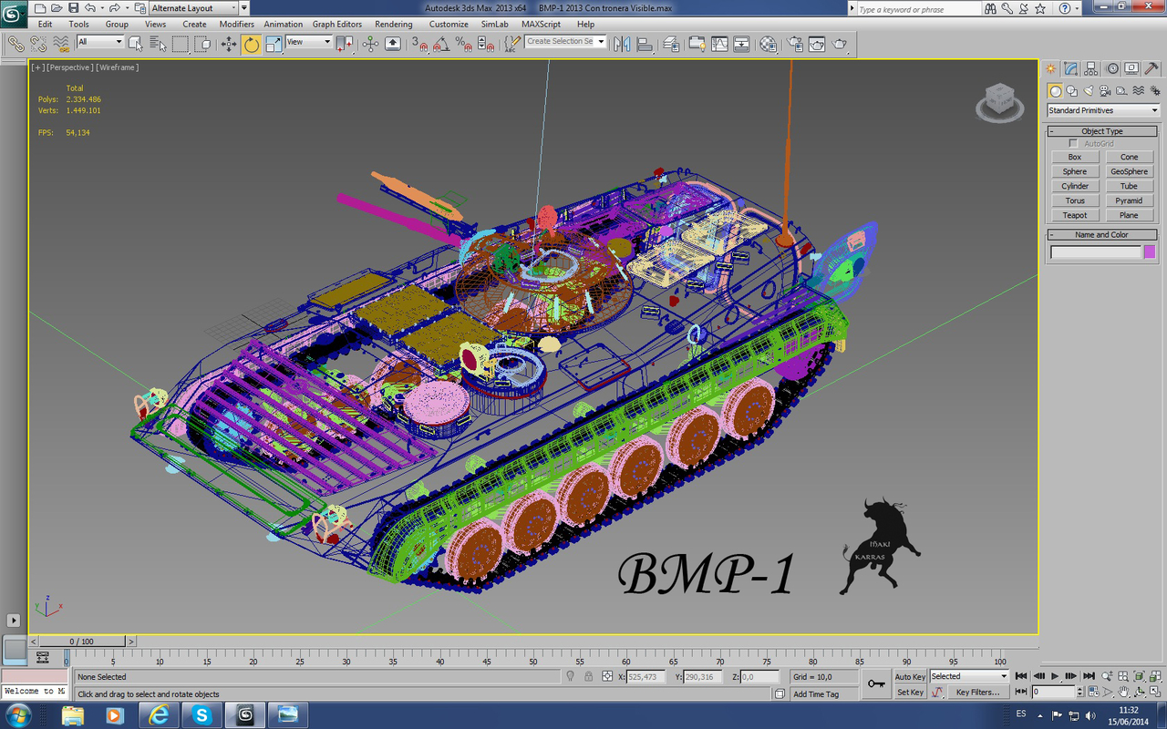 3ds max bmp-1 infantry