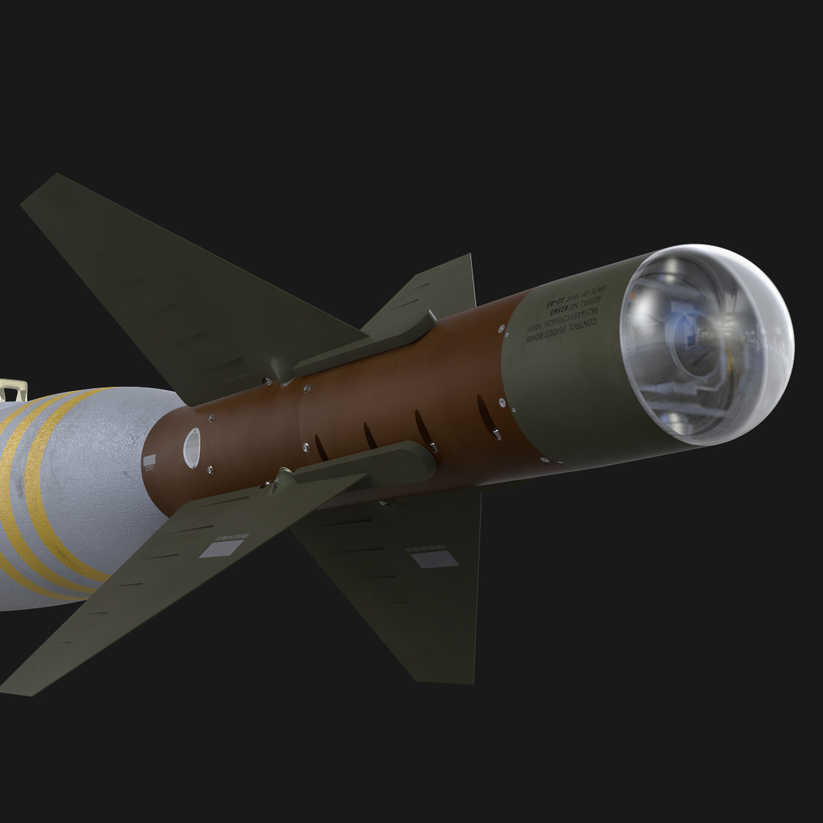 gbu-24 paveway iii bomb 3d model