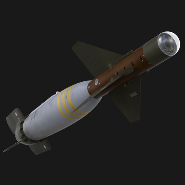 gbu-24 paveway iii bomb 3d model
