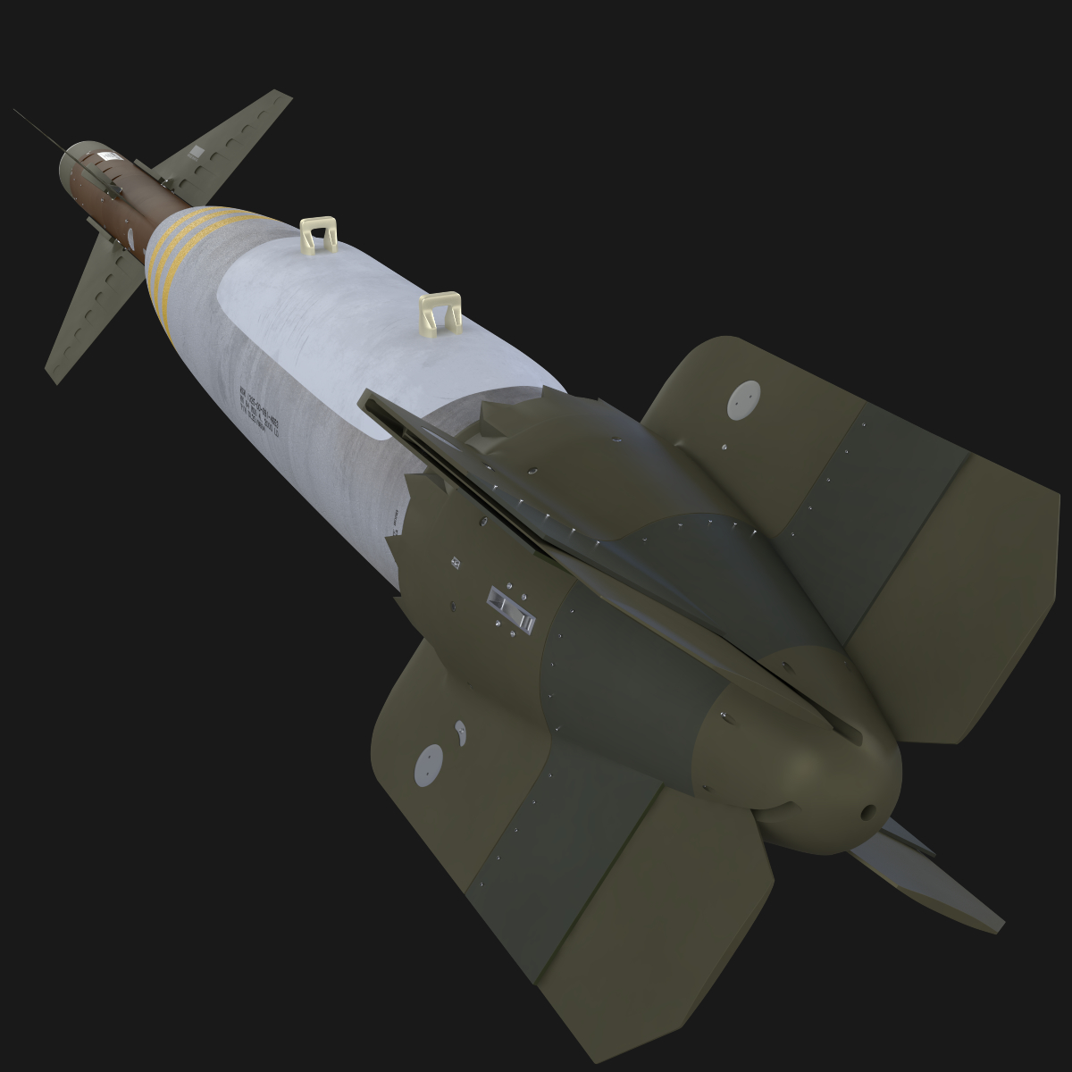gbu-24 paveway iii bomb 3d model