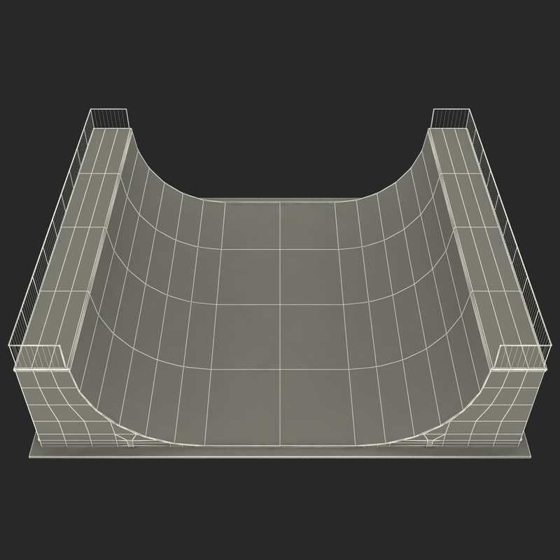 half pipe 3d model
