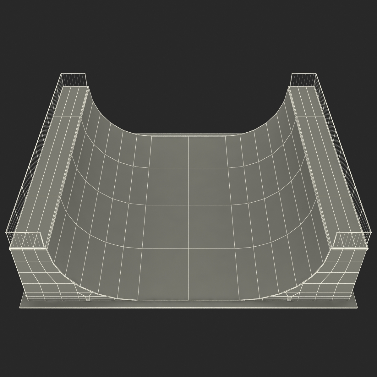 half pipe 3d model