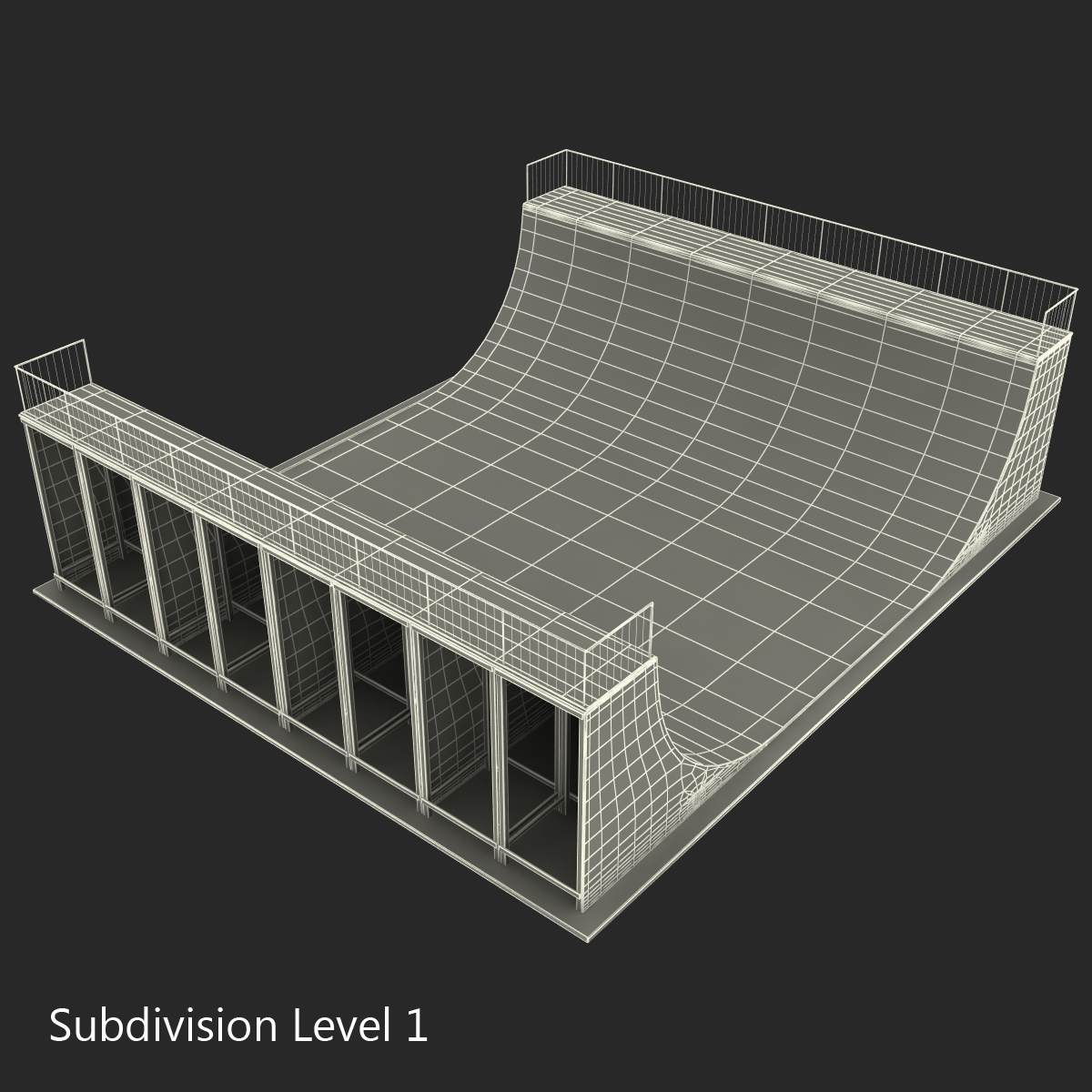 half pipe 3d model