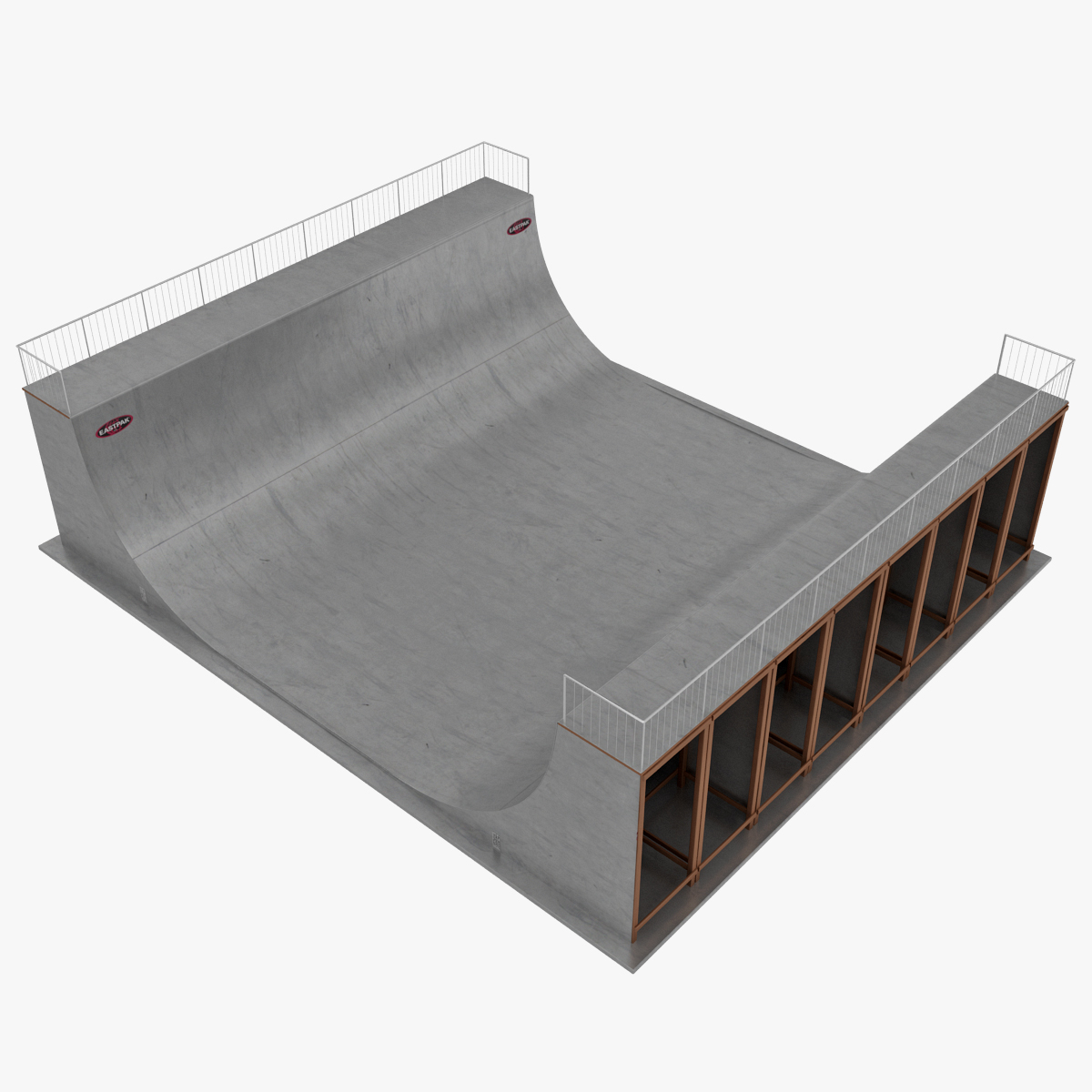 half pipe 3d model