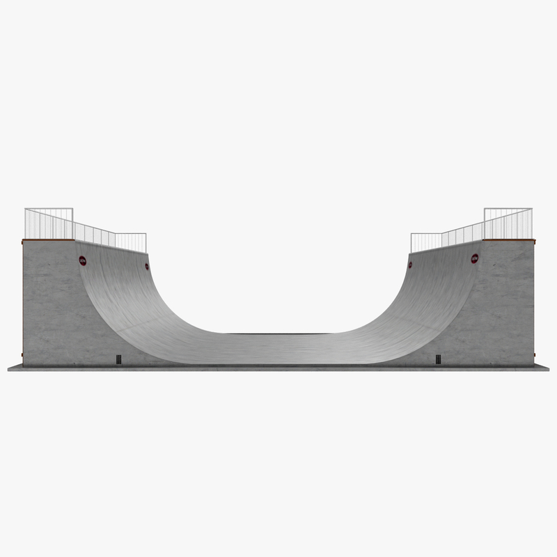 half pipe 3d model