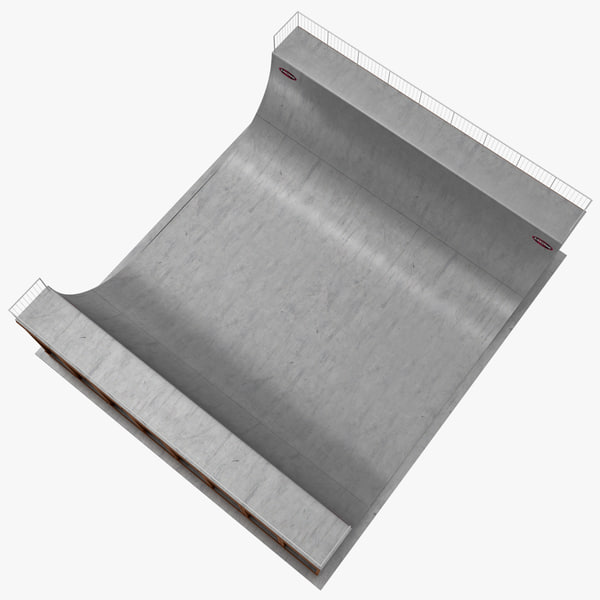 half pipe 3d model