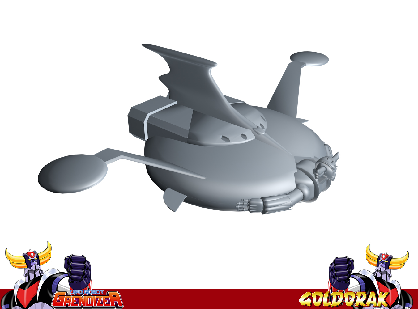 3d model grendizer goldorak goldrake
