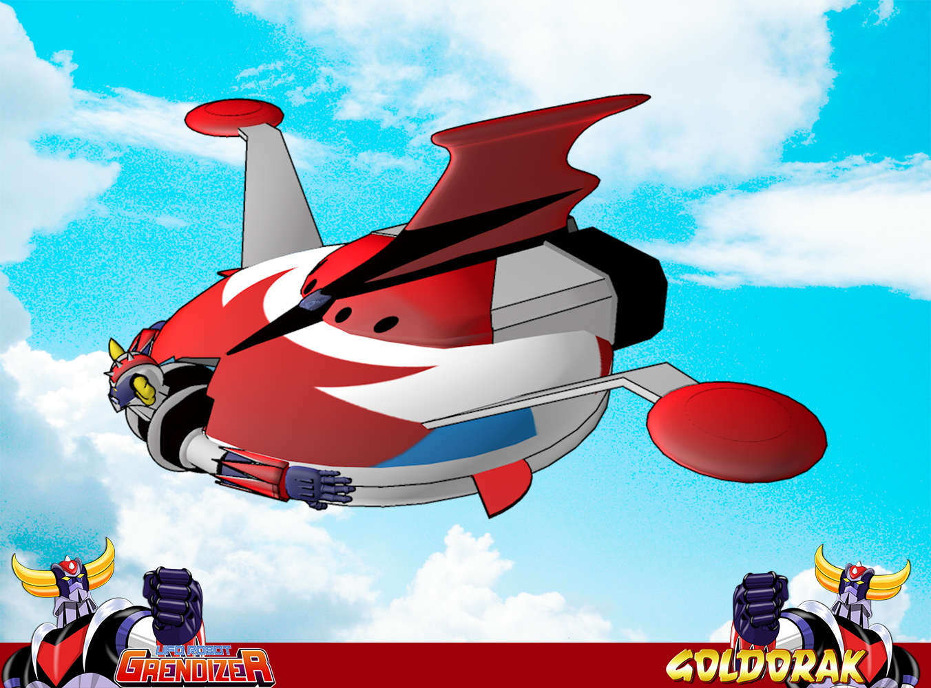 3d model grendizer goldorak goldrake