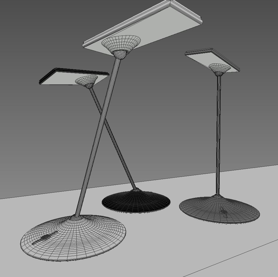 led desk lamp humanscale 3d model