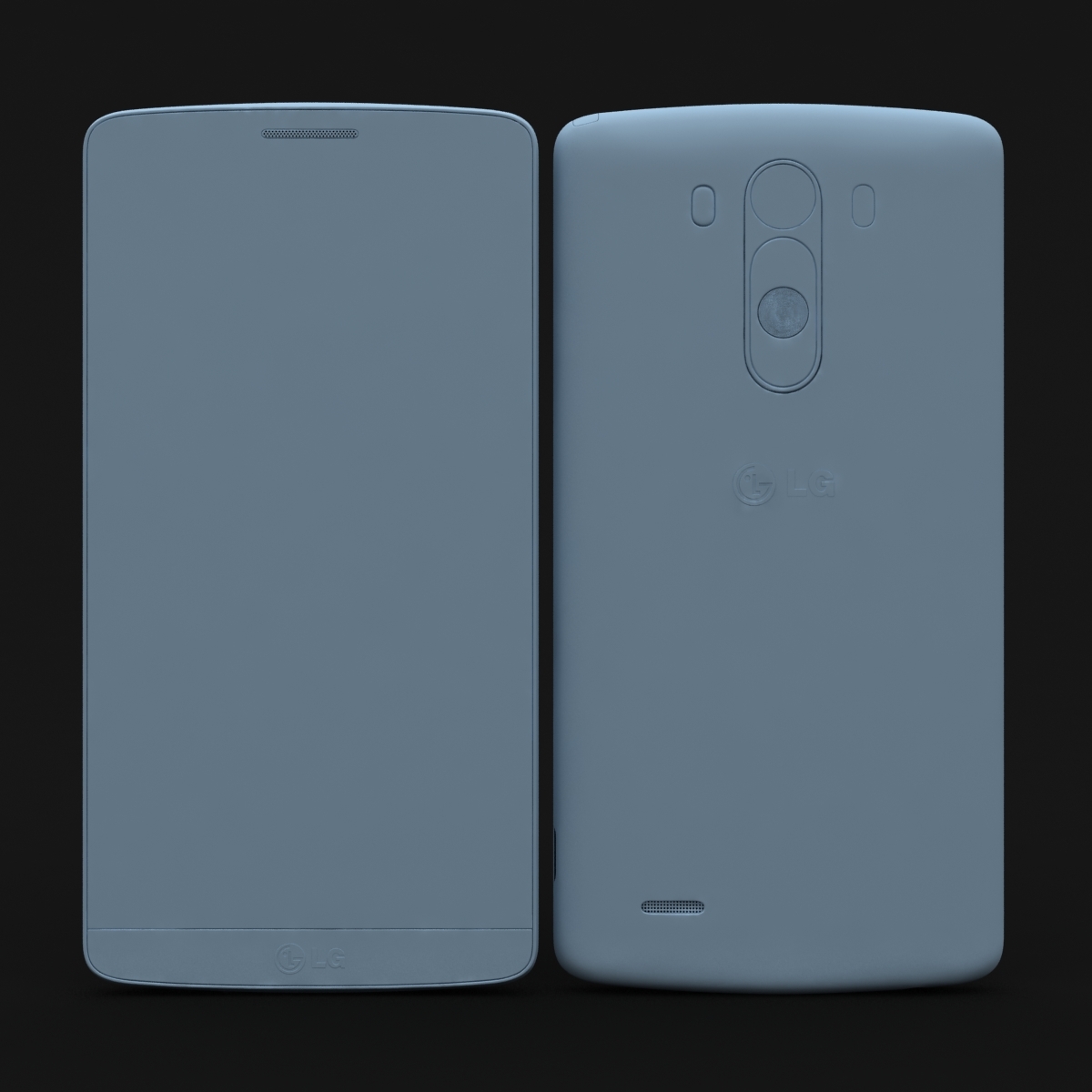 3d lg g3 silk white model